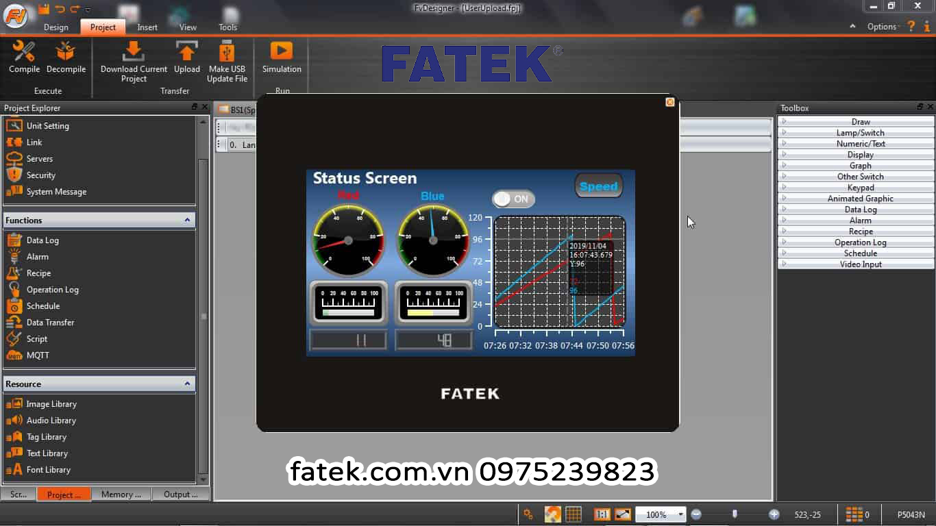 HMI Fatek Software - Application of technology in production